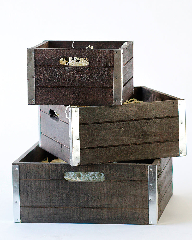 Dark Wooden Crate – GetGoodies.com